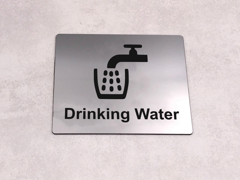 Drinking Water Tap Sign Adhesive Sticker Notice - Etsy