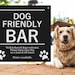 Dog Friendly Bar Engraved Sign - Etsy