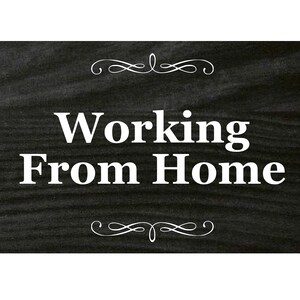 Working From Home Hanging Office Decorative Sign - Etsy UK