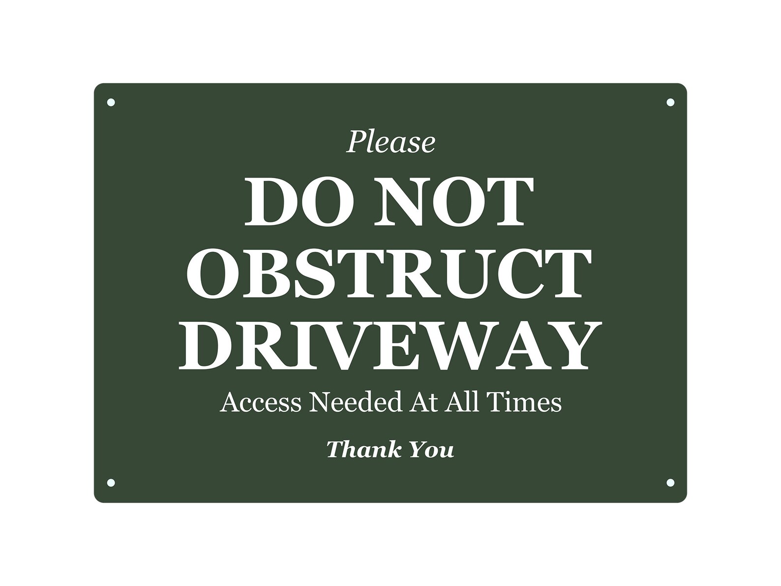 Please Do Not Obstruct Driveway Sign - Etsy UK