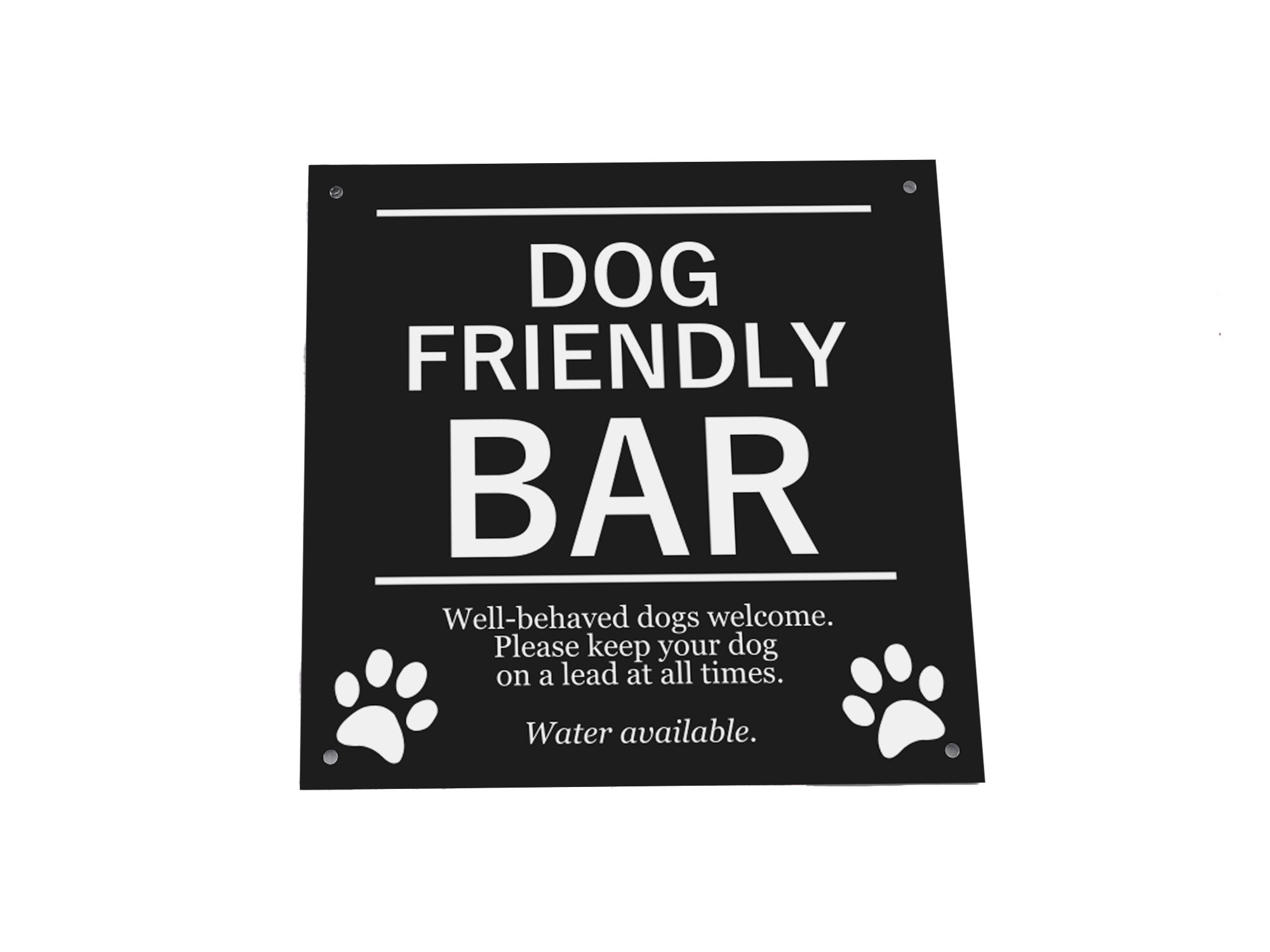 Dog Friendly Bar Engraved Sign - Etsy UK