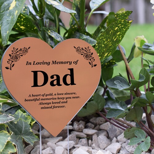 Father's Day Dad Father Memorial Photo Plaque Garden Grave - Etsy