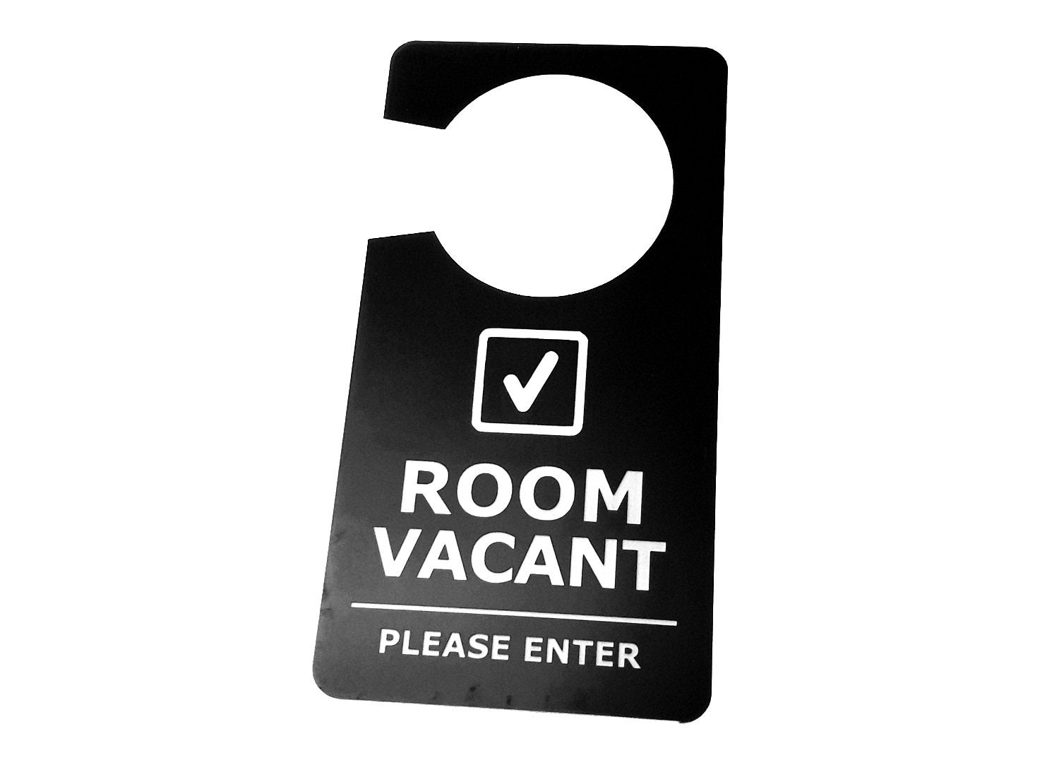 Room in Use Room Vacant Do Not Disturb Stylish Black and - Etsy