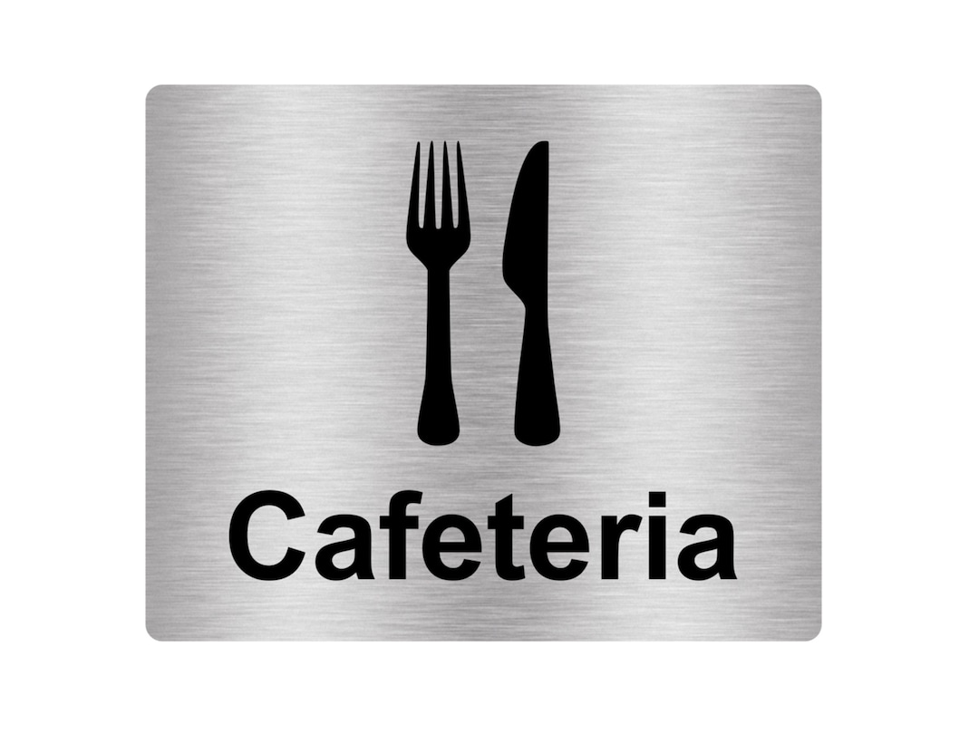 Cafeteria Sign Adhesive Door Sticker - Etsy