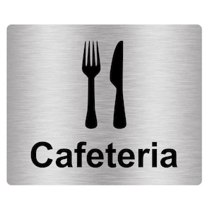Cafeteria Sign Adhesive Door Sticker - Etsy