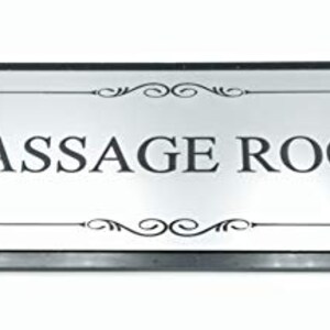 Origindesigned Massage Room Black and Silver Door Sign Plaque - Acrylic ...