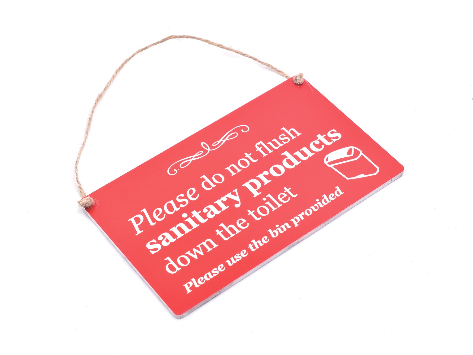 Sanitary Bin Sign for Toilet Ladies Loo Bathroom W.C - Etsy Australia