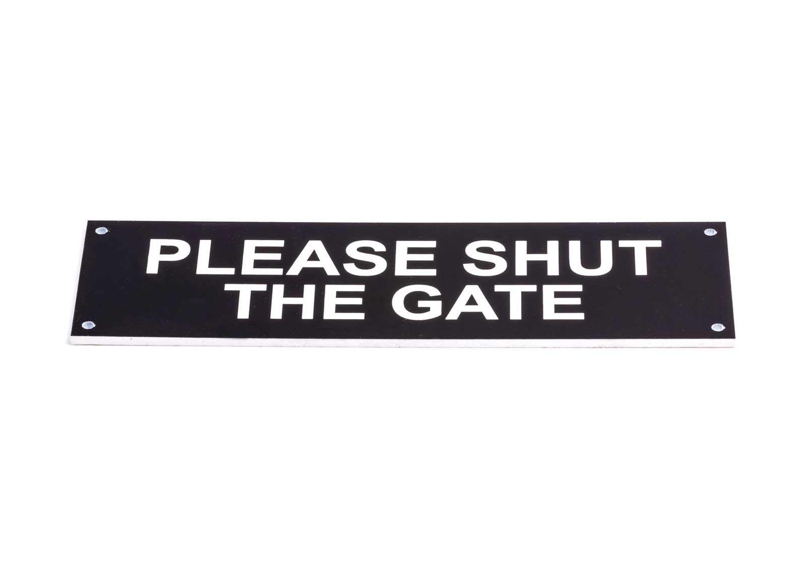Please Shut the Gate, Sign, Notice, Warning - Plastic Acrylic Sign With ...