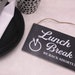 Lunch Break Hanging Sign Be Back Soon Notice - Etsy