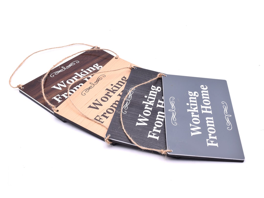 Working From Home Hanging Office Decorative Sign - Etsy UK