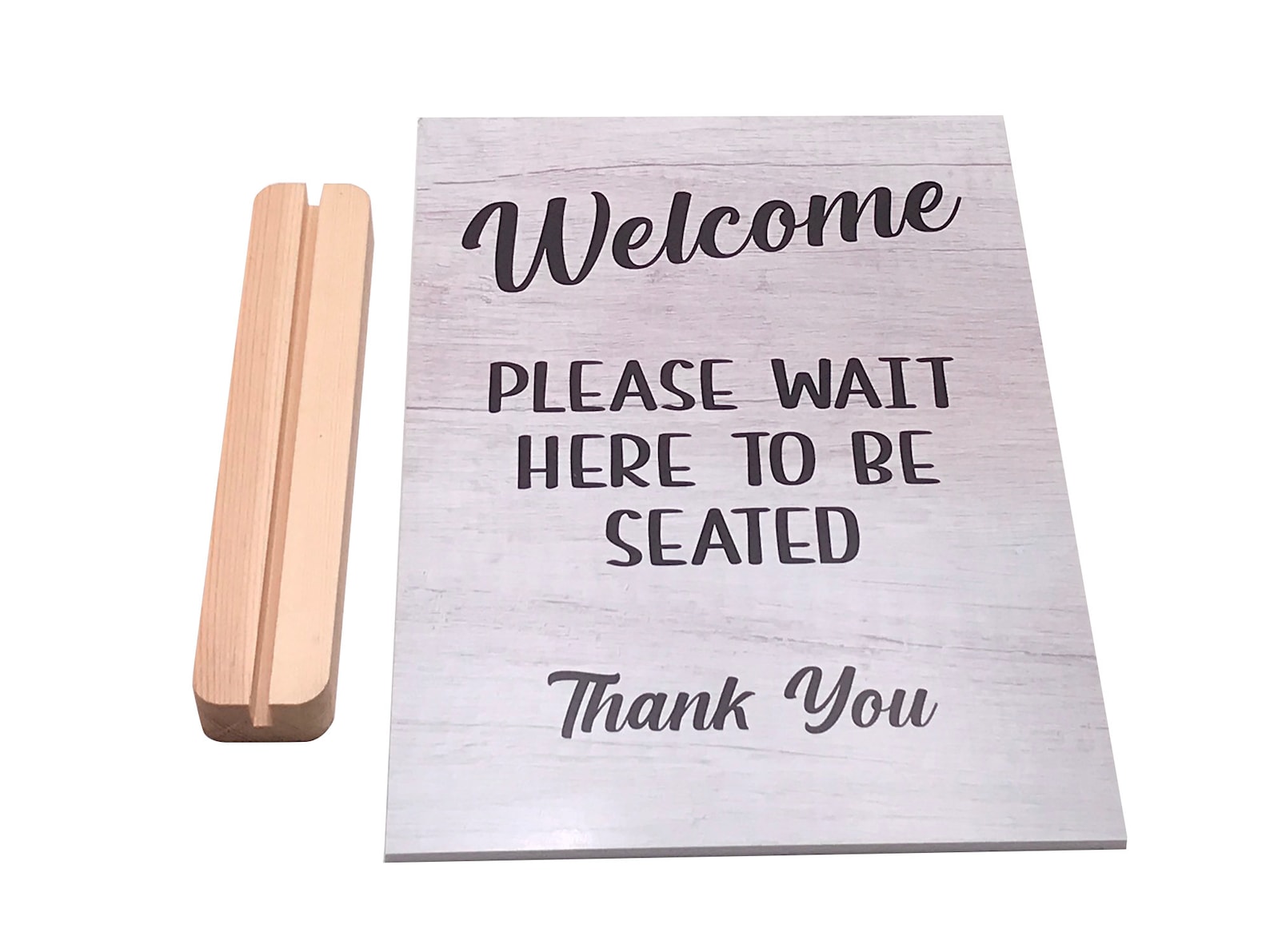 Please Wait Here to Be Seated Sign Available as Freestanding - Etsy