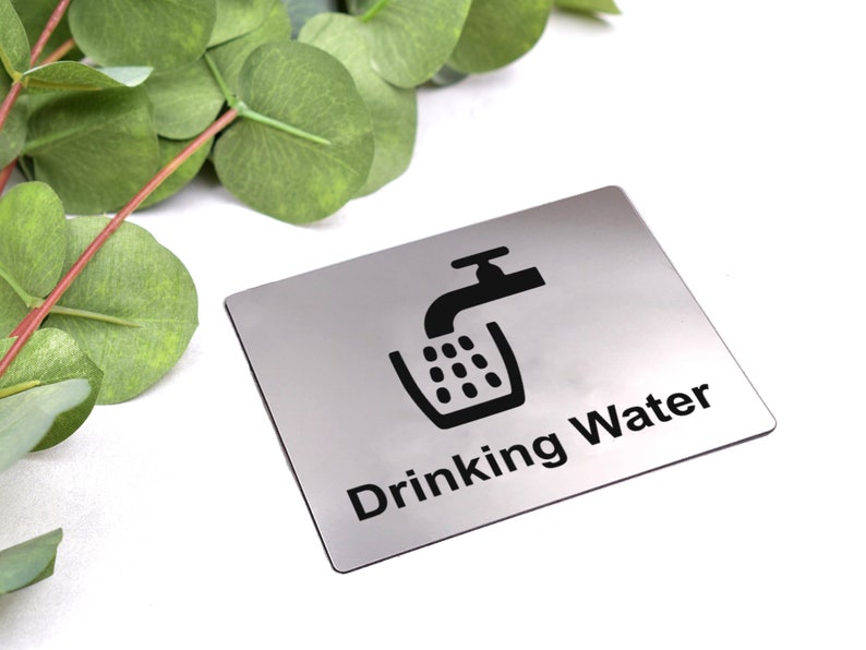 Drinking Water Tap Sign Adhesive Sticker Notice - Etsy