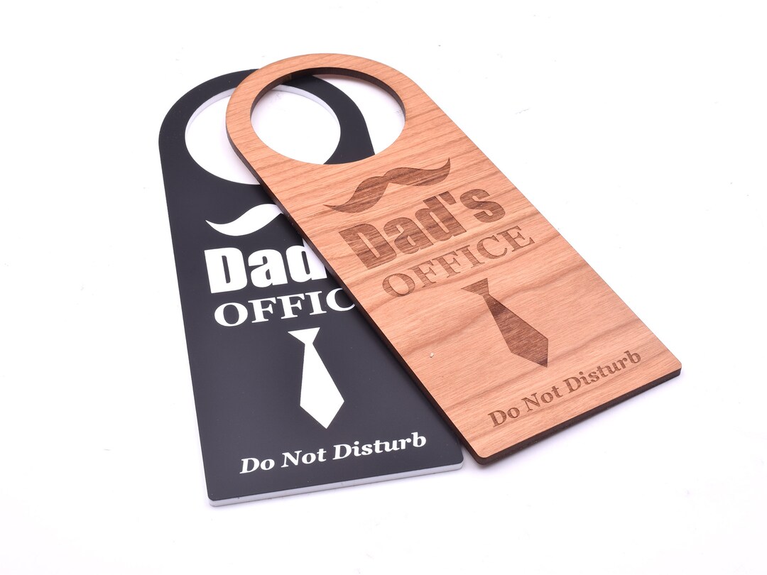 Dad's Office, Working From Home, LARGE Door Hanger, Do Not Disturb Sign ...