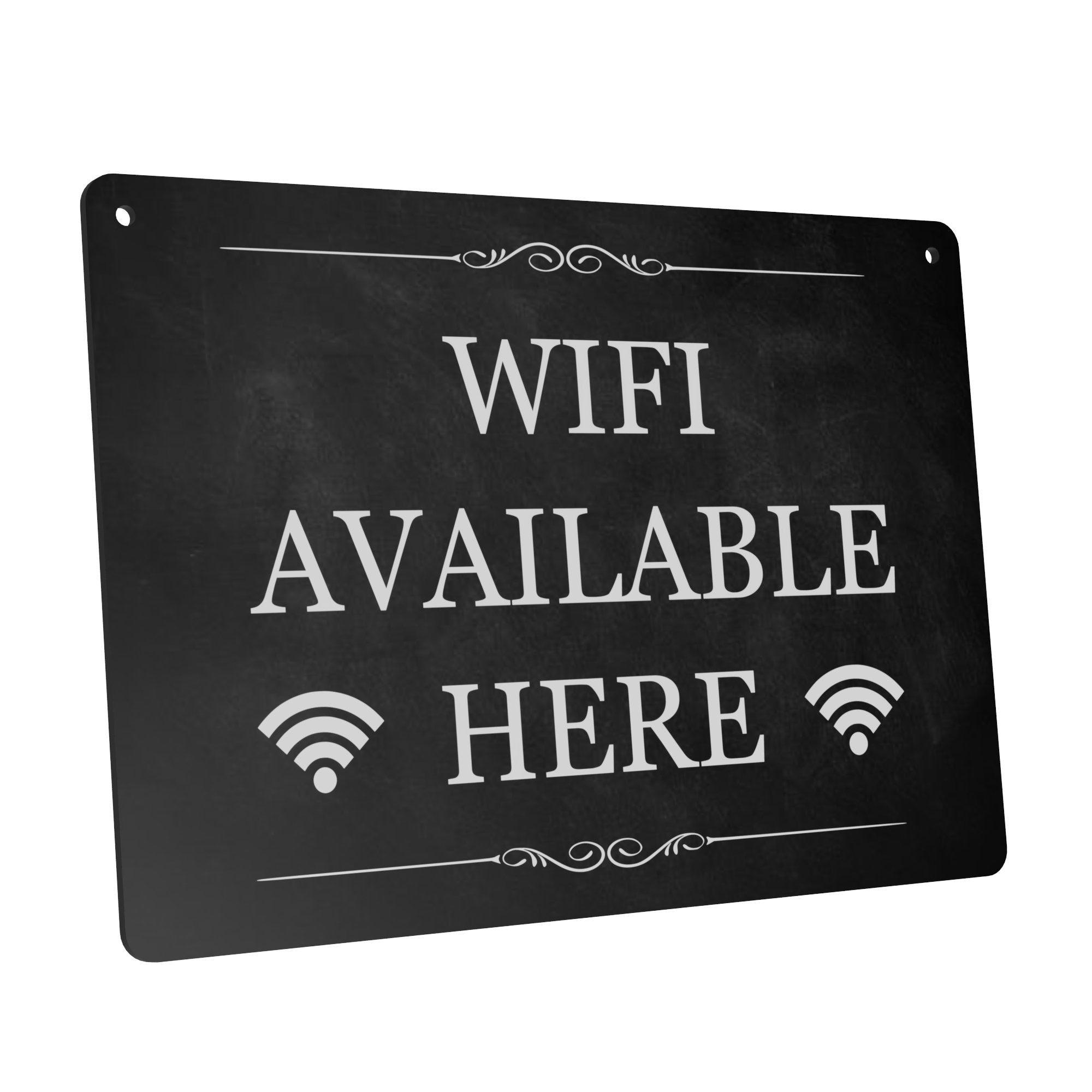 Wifi Available Here Sign, A5, Aluminium Composite, UV Printed, Outdoor ...