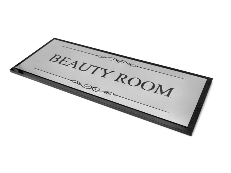 Beauty Room Door Sign Adhesive Plaque - Etsy UK