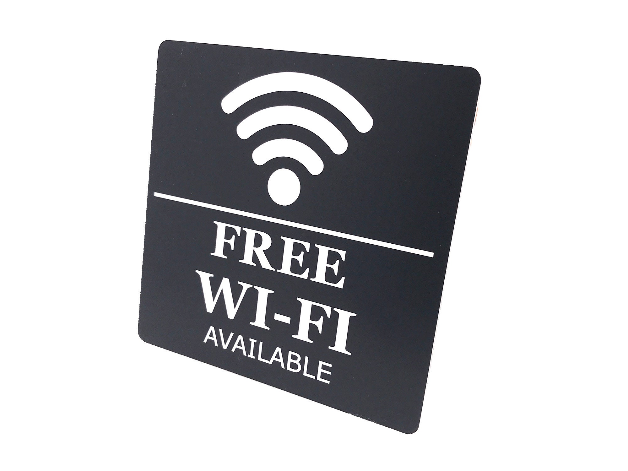 Free Wi-fi Available Adhesive Sign Notice Plaque - Etsy