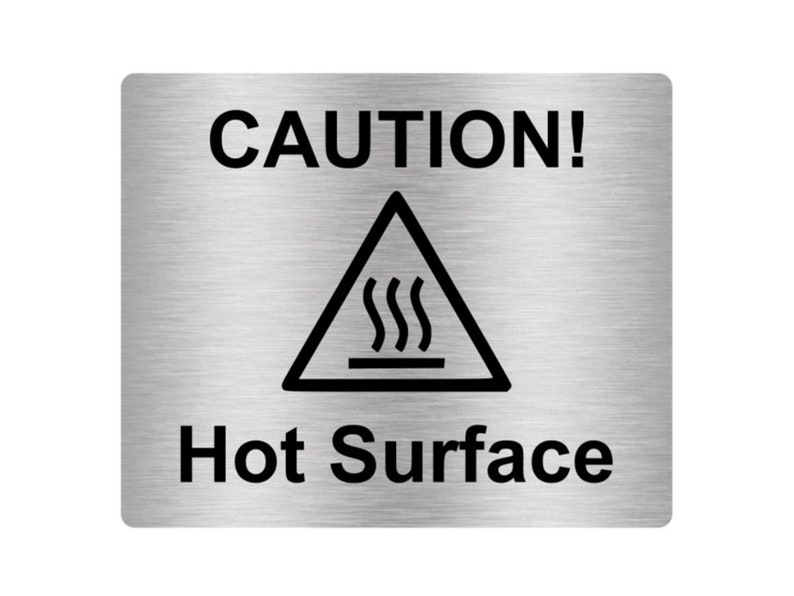 Caution Hot Surface Sign - Etsy