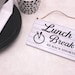 Lunch Break Hanging Sign Be Back Soon Notice - Etsy