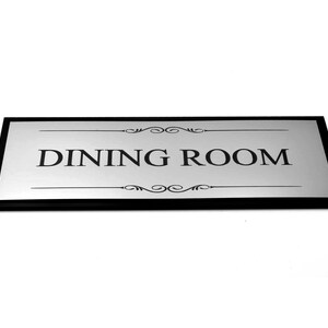 Dining Room Door Sign, Adhesive Plaque - Etsy UK