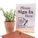 Please Sign in Here Sign - Available as Freestanding or Adhesive - Etsy