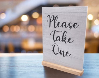 Please Take One Sign | Etsy