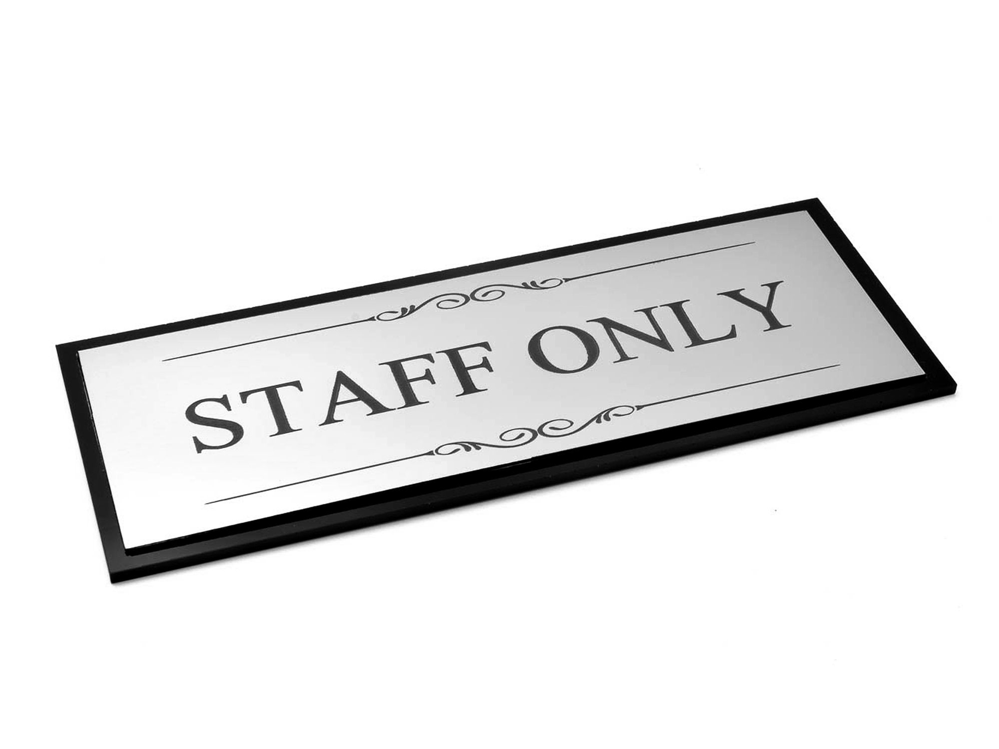 Staff Only Door Sign Adhesive Room Plaque | Etsy