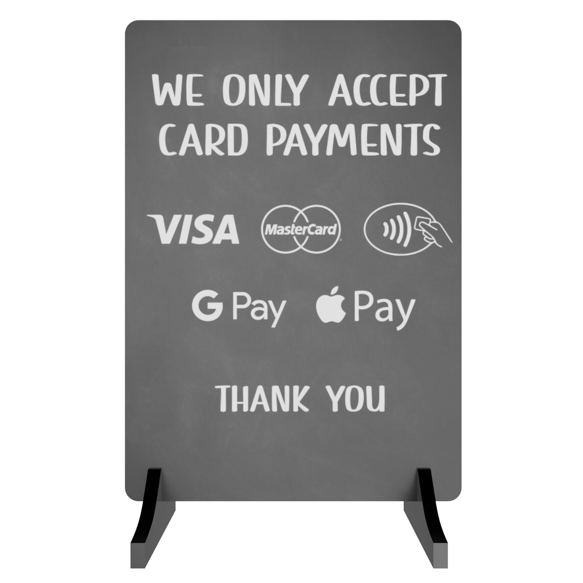 Card Payments Only - Freestanding Sign - Etsy
