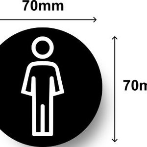 Classy Black and White Gents Toilet Sign: Elevate Your Restroom Decor ...