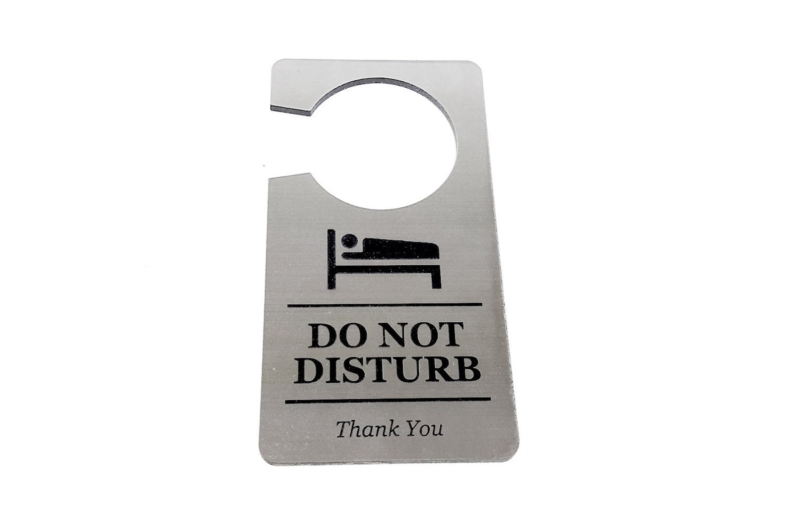 Do Not Disturb Room Door Hanger Sign Generic Silver for - Etsy UK