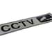 Silver CCTV Adhesive Sign Warning, Notice, Brushed Silver, for Business ...
