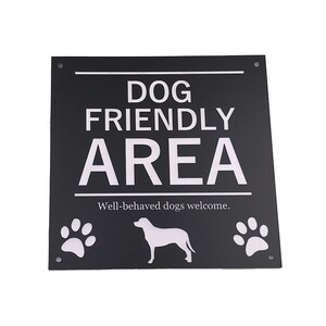 Dog Friendly Area Engraved Sign - Etsy UK