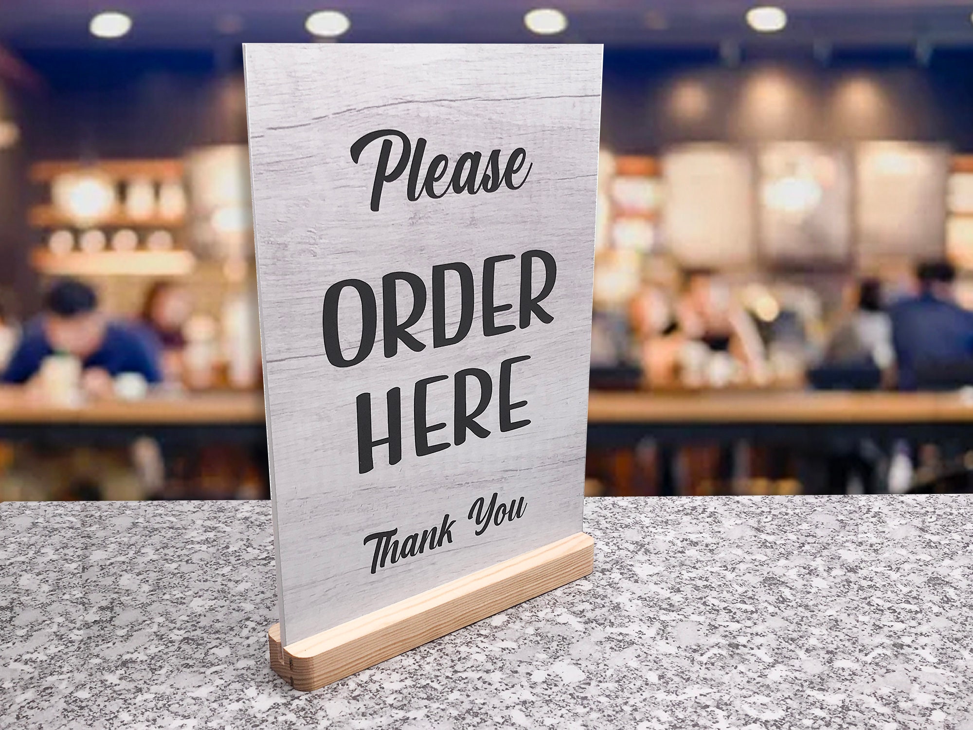 Please Order Here Sign Available as Freestanding or Adhesive - Etsy UK