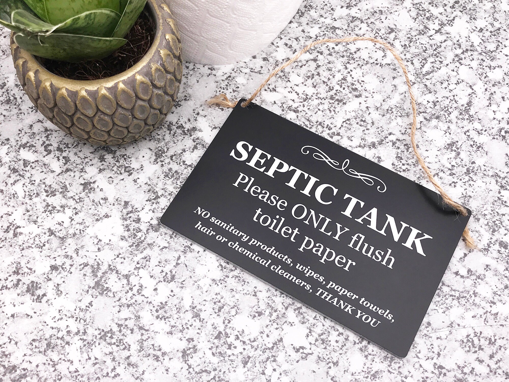 SEPTIC TANK Sign for Toilet Bathroom W.C - Etsy Australia