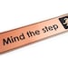 Mind the Step Sign: Metallic Acrylic Adhesive Safety Sign - Etsy UK