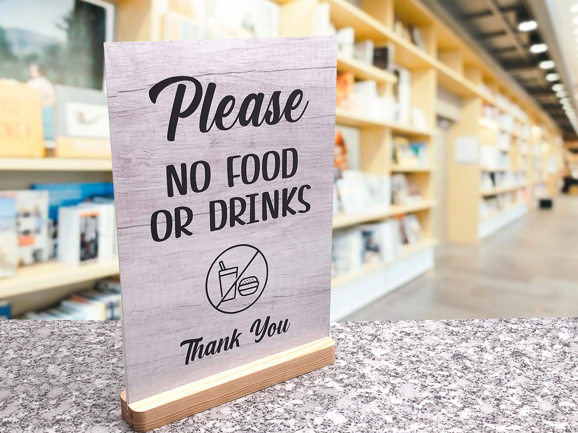 Please No Food or Drinks Sign Available as Freestanding or - Etsy UK