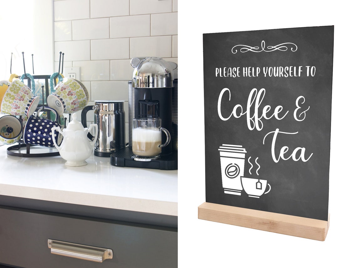 Please Help Yourself to Coffee & Tea Sign / Notice - Etsy