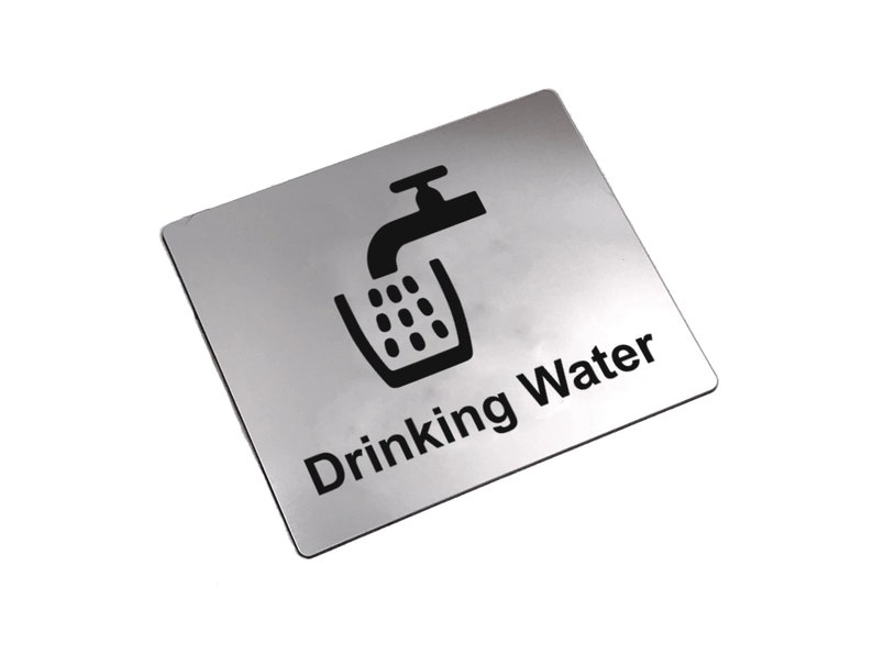 Drinking Water Tap Sign Adhesive Sticker Notice - Etsy