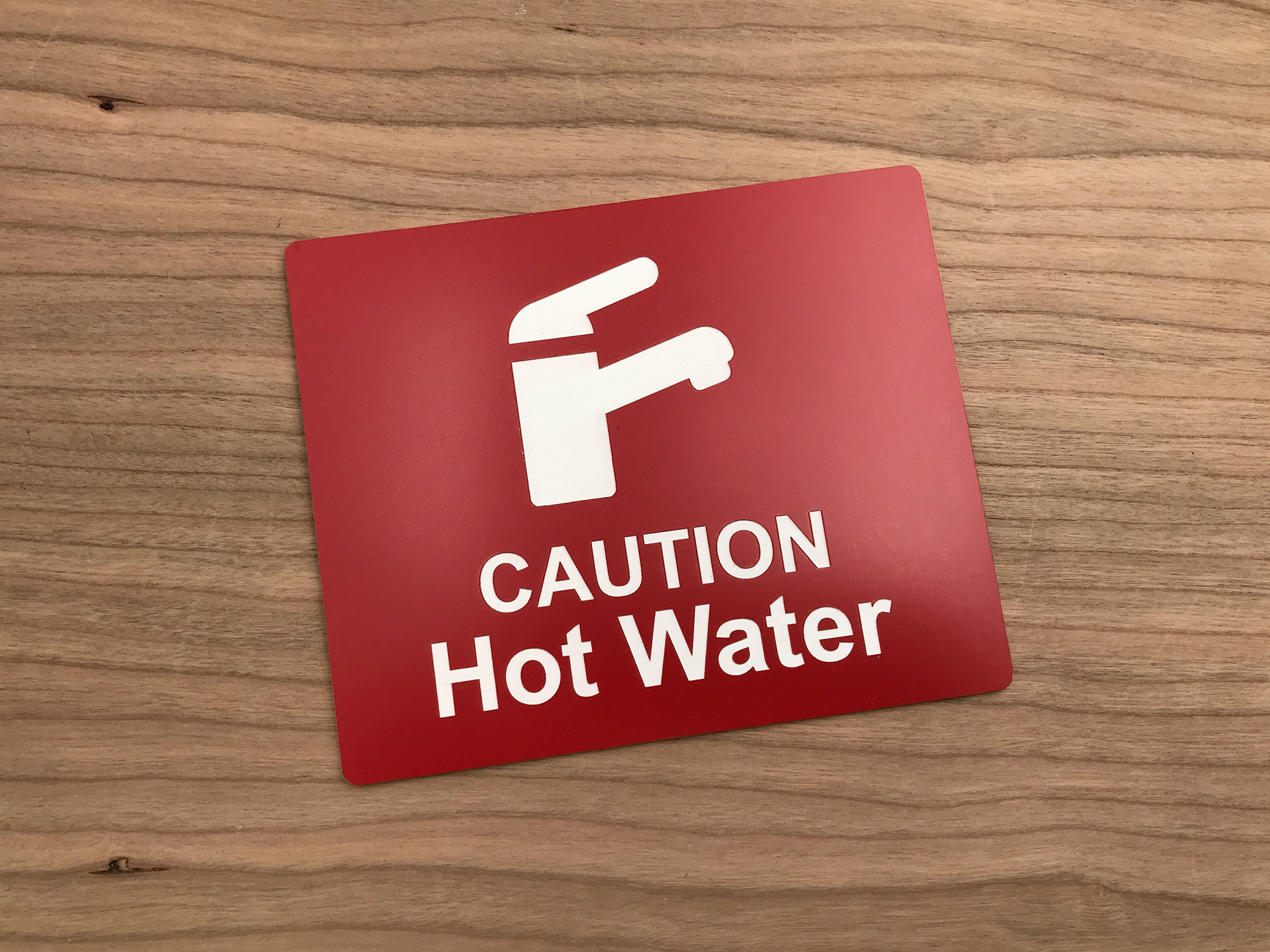 Caution Hot Water Sign Adhesive Sticker - Etsy UK