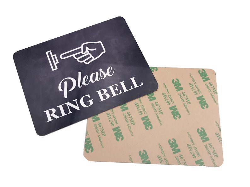 Please Ring Bell Sign Adhesive Sticker Notice - Etsy
