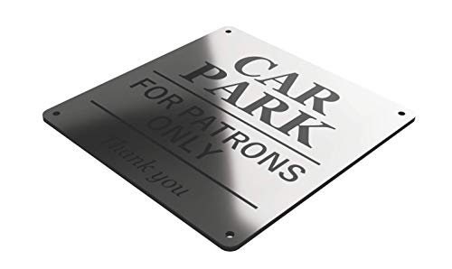 Car Park for Patrons Only Sign in A Choice of Colours Large - Etsy
