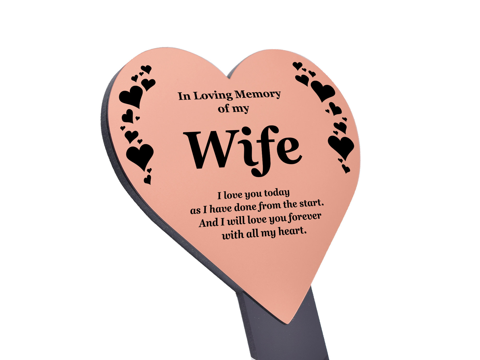 Wife Engraved Memorial Plaque Stake - Etsy UK