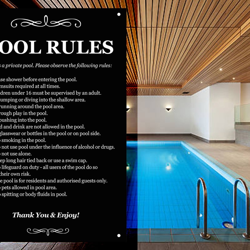 Pool Signs for Outdoor - Etsy