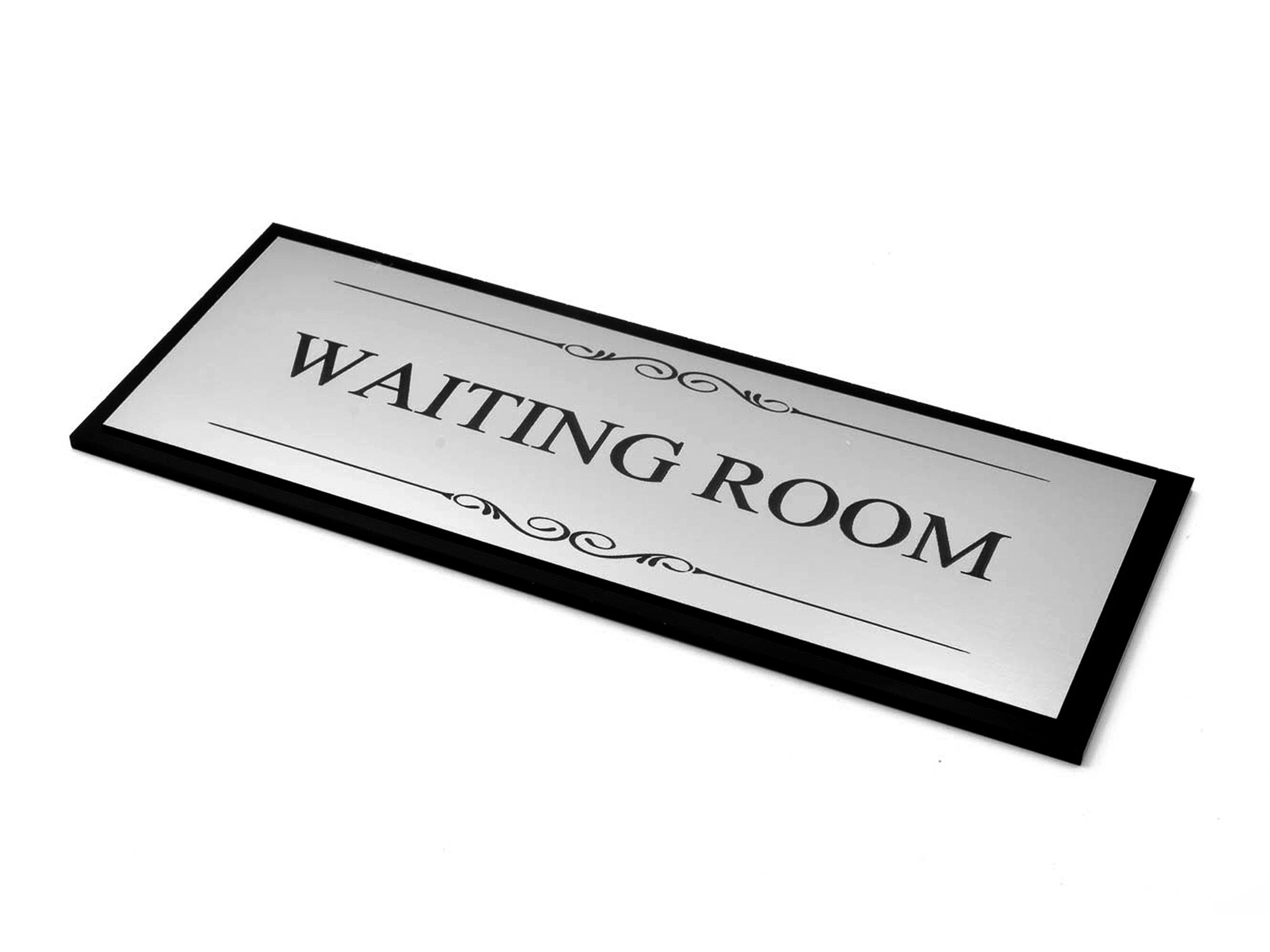 Waiting Room Door Sign Adhesive Plaque Stylish Metallic | Etsy