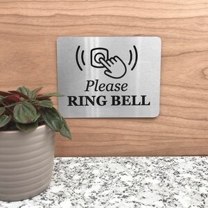 Please Ring Bell Sign Adhesive Sticker Notice - Etsy