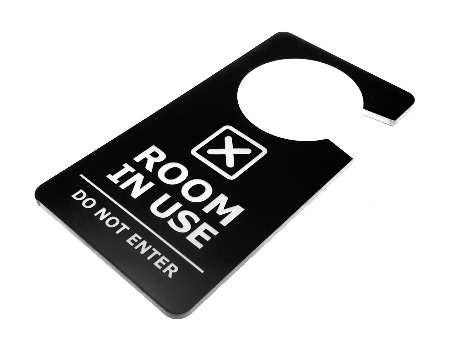 Room in Use Room Vacant Do Not Disturb Stylish Black and - Etsy