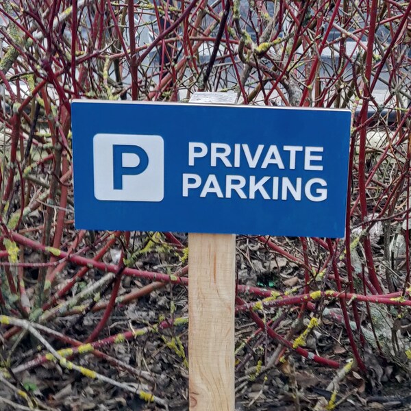 Large Private Parking Sign - Etsy