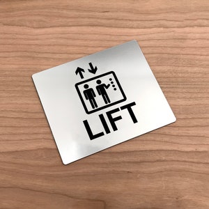 Lift Sign Adhesive Sticker Notice - Etsy