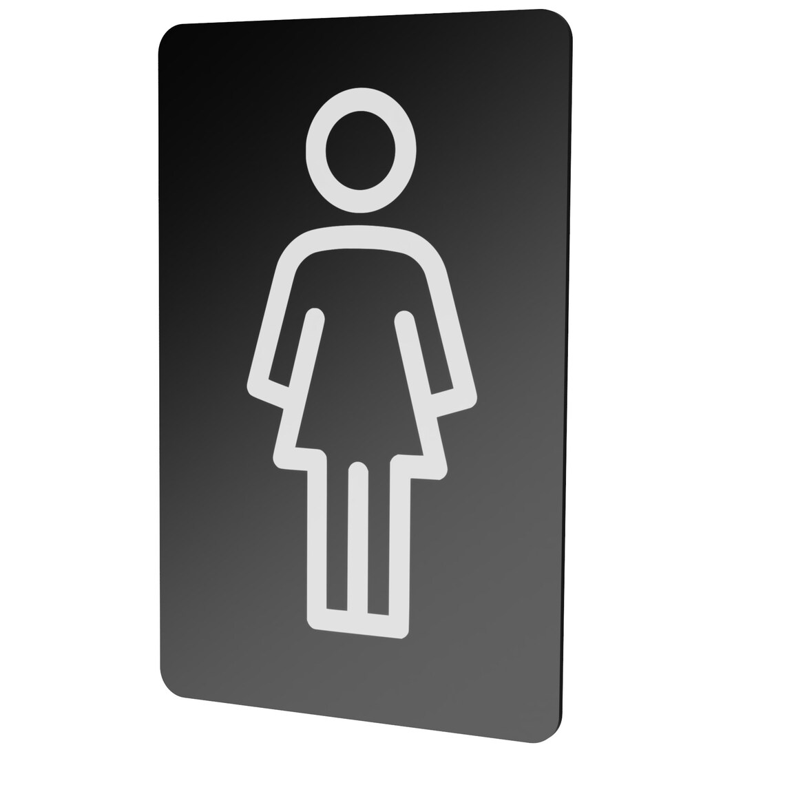 Classy Black Ladies Toilet Sign: Elevate Your Restroom Decor - Etsy