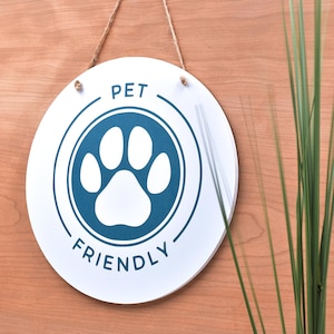 Pet Friendly Sign - Ideal Hanging Sign / Window Display - Etsy