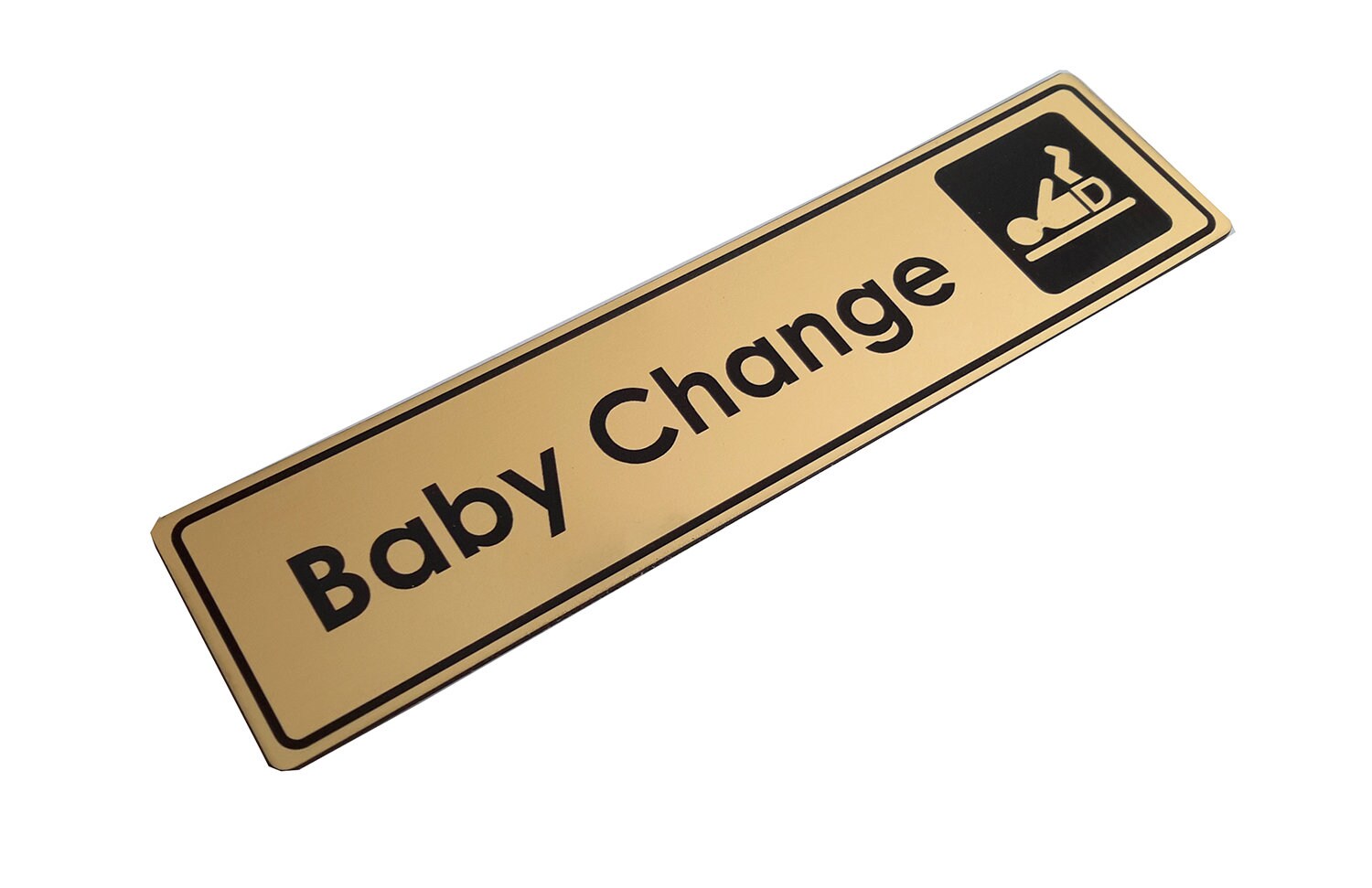 Baby Change Adhesive Gold Door Sign for Business - Etsy UK